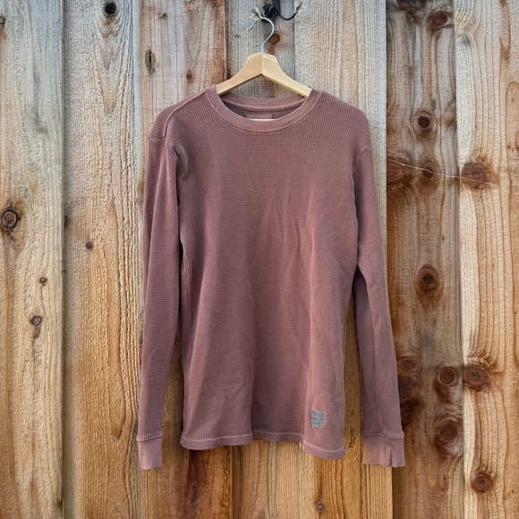 Urban Outfitters | Shirts | Tan Waffle Thermal Longlseeve Shirt | Poshmark